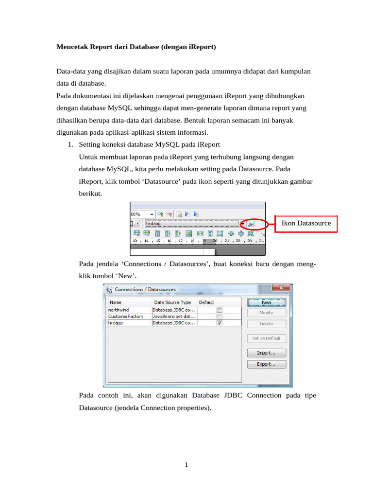 iReport MySQL: Cetak Laporan Efisien | PDF