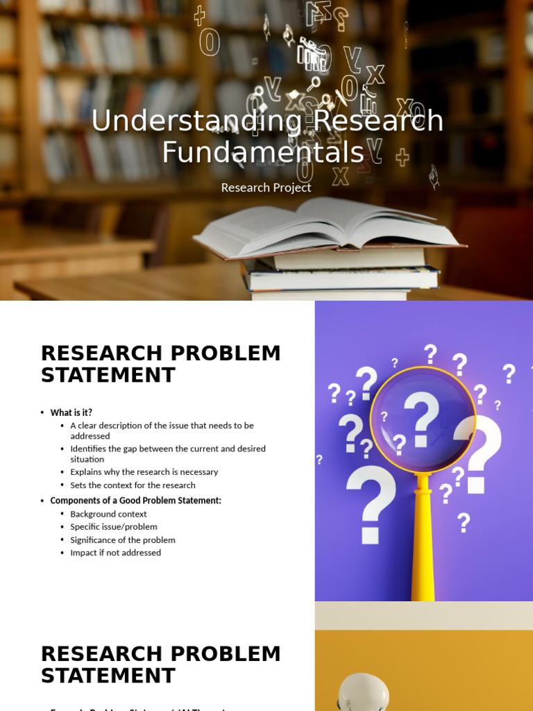Understanding Research Fundamentals - Research Project | PDF ...