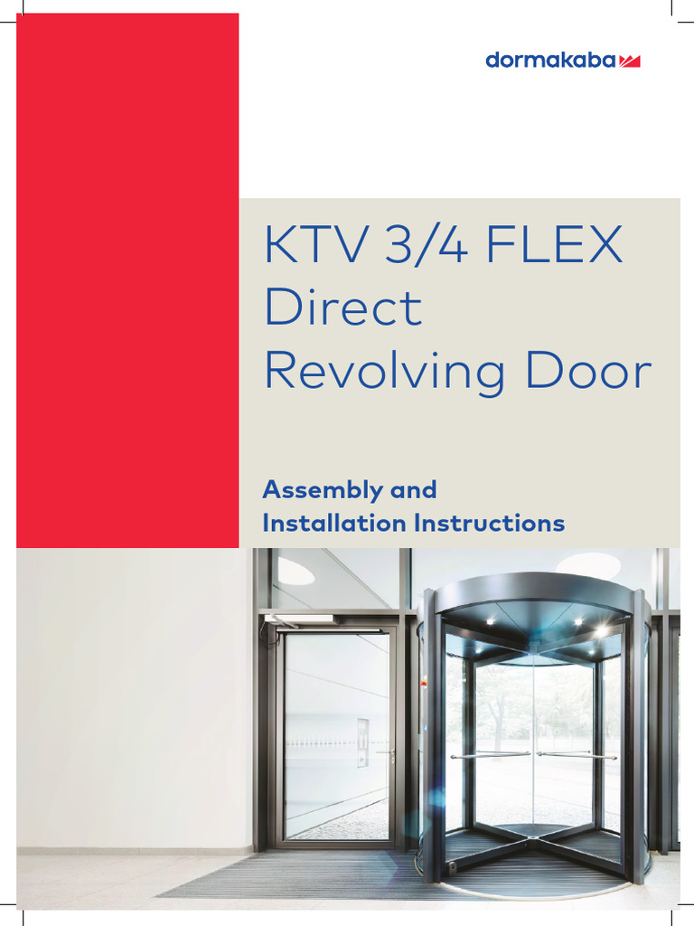 KTV 3/4 FLEX Direct Door Manual | PDF | Door | Switch