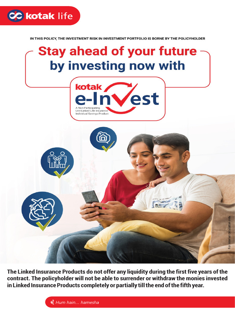 Kotak E Invest - Brochure | PDF | Insurance | Life Insurance