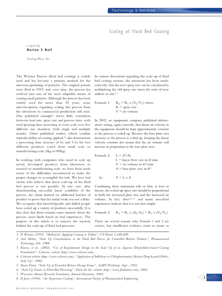 04 2 Scaling Of Fluid Bed Coating Pdf Drop Liquid Soft Matter
