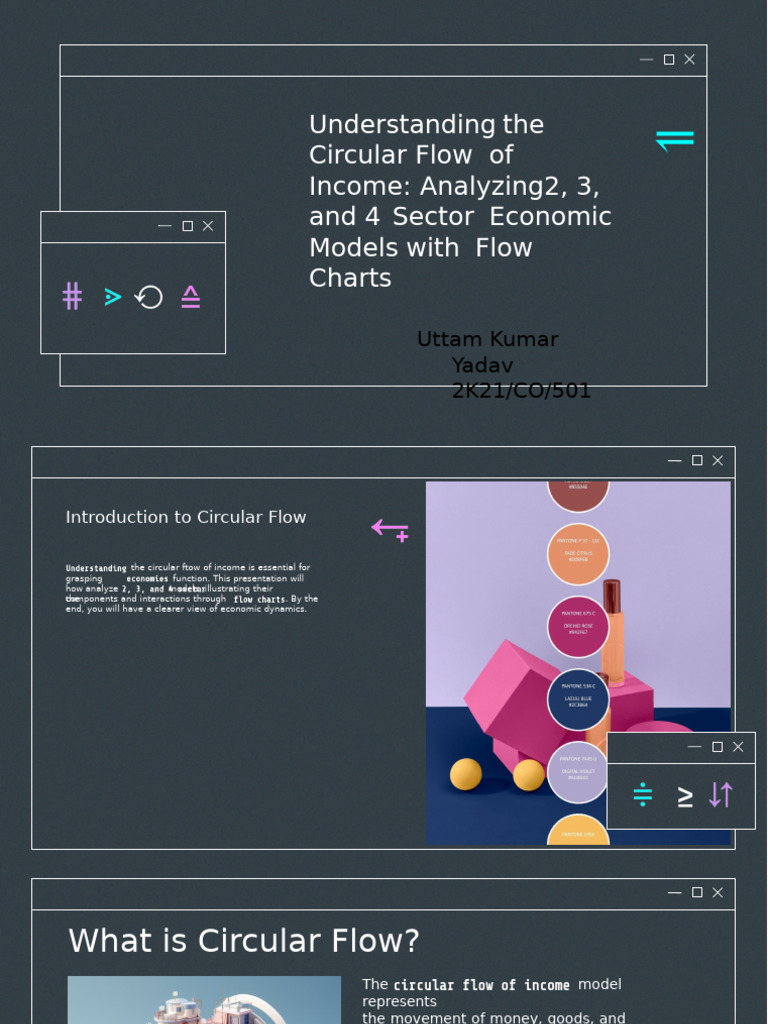 Slidesgo Understanding The Circular Flow of Income Analyzing 2 3 and 4 Sector Economic Models ...