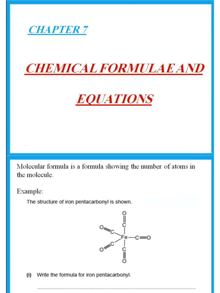 Chemical Formula | PDF