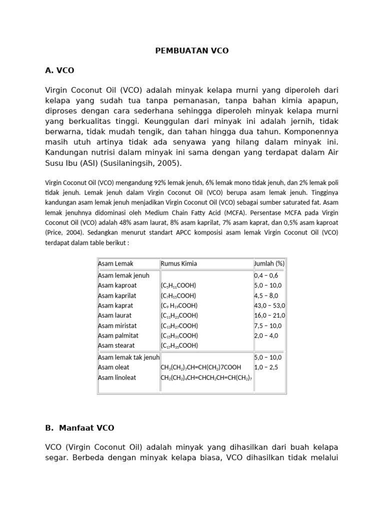 PEMBUATAN Vco | PDF