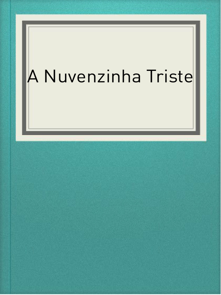 Livro A Nuvenzinha Triste | PDF