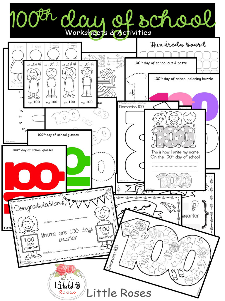 100th Day School Activities Pack | PDF