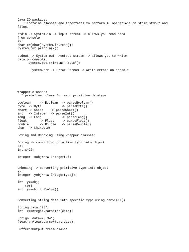 Java IO Operations | PDF