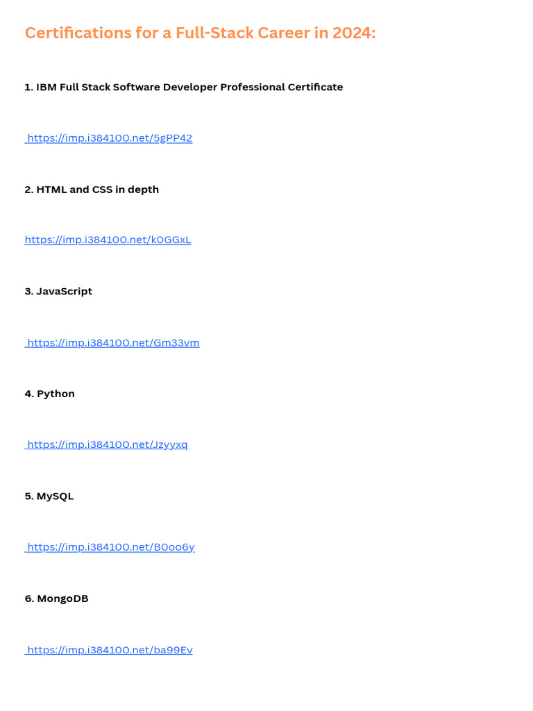 Full Stack Career | PDF Full Stack Career | PDF