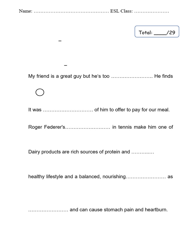 ESL Reading Practice Test | PDF