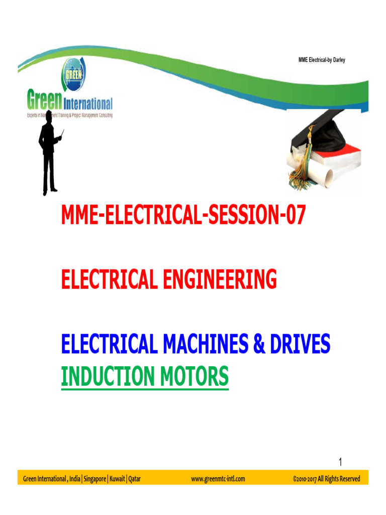 MME-Electrical-Session-7 - Induction Motors | PDF | Electric Motor ...