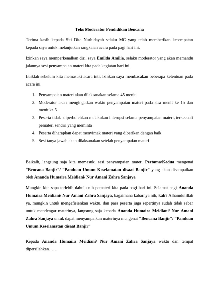 Teks Moderator | PDF