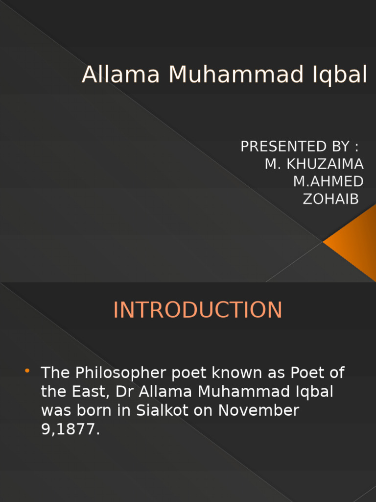 Allama Muhammad Iqbal | PDF