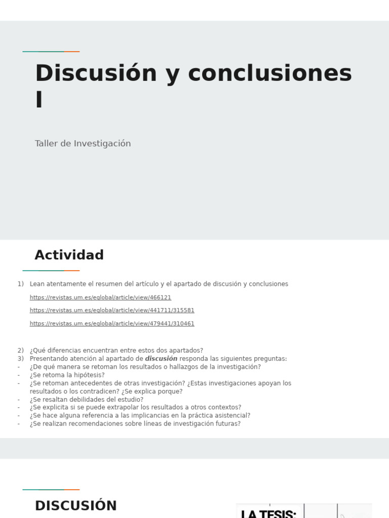 Análisis de Discusión y Conclusiones en Investigación | PDF | Hipótesis ...