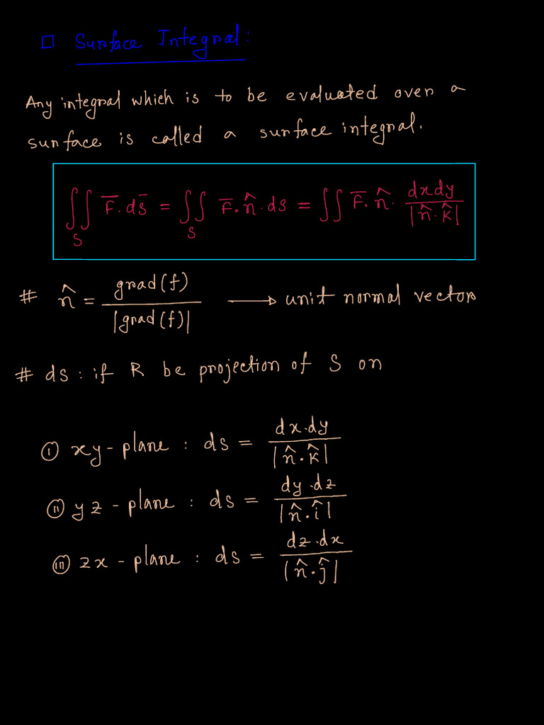12. Surface Integration | PDF