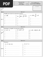 Devoir Surveillé Math 3AC Semestre 2 | PDF | Analyse mathématique ...