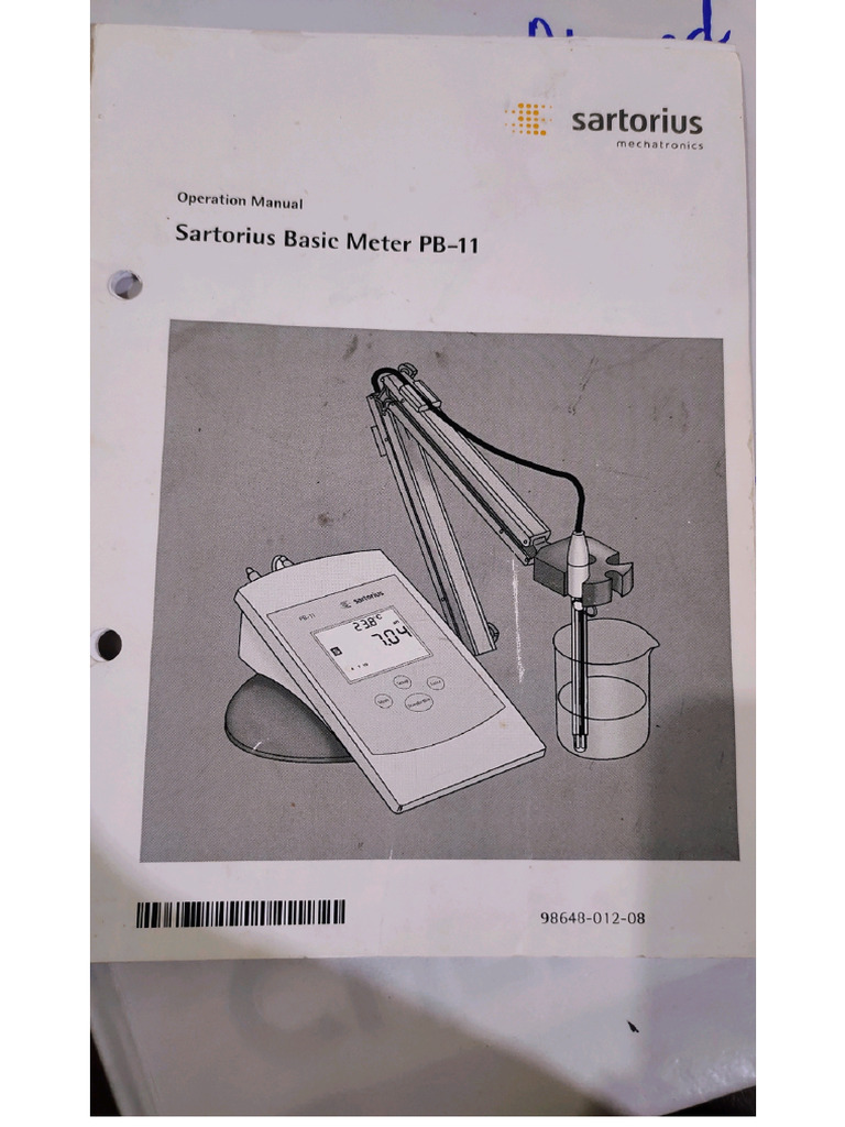 Sartorius Basic Meter | PDF