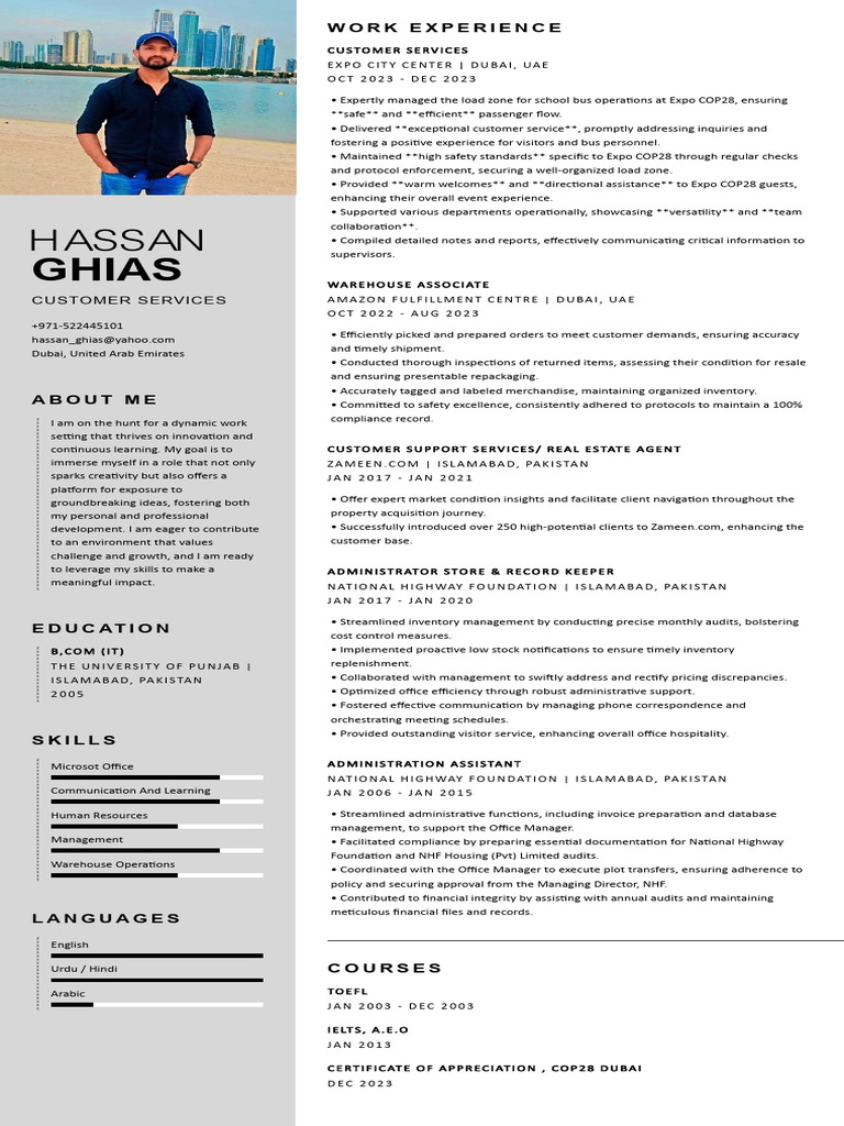 hassan cv 7 | PDF | Business