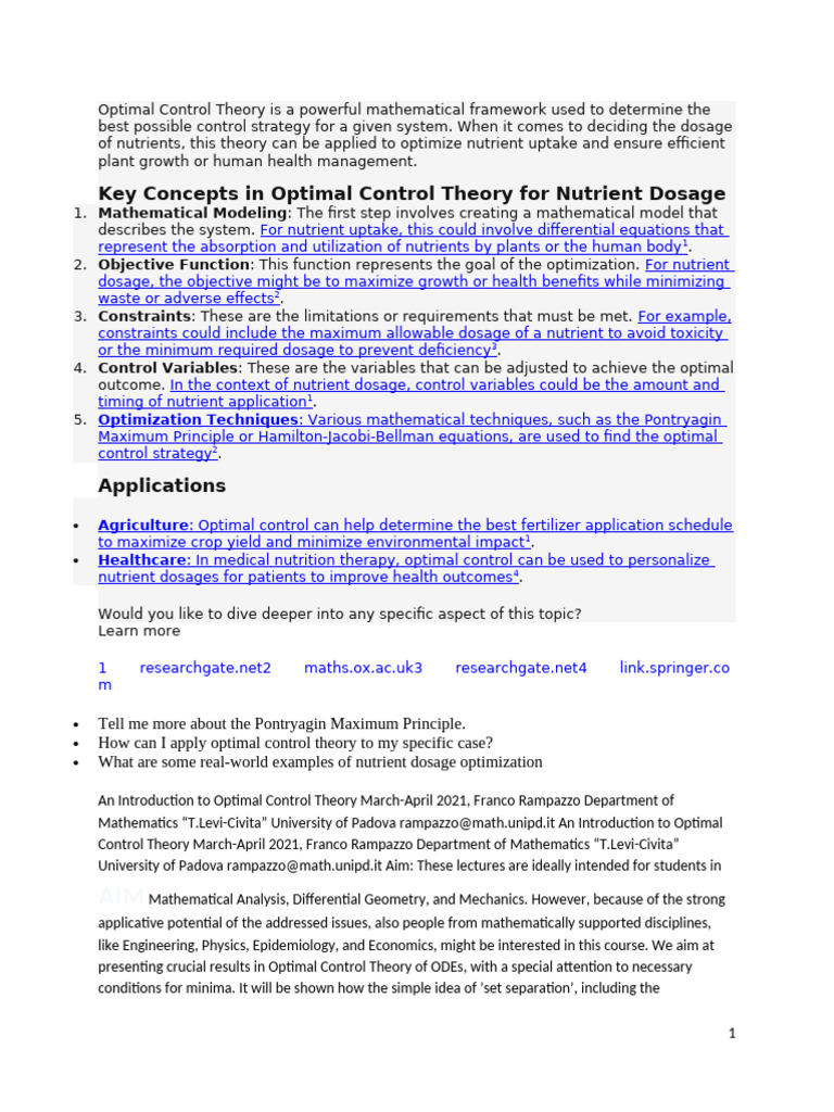 Ertiban Reference | PDF | Optimal Control | Mathematical Optimization