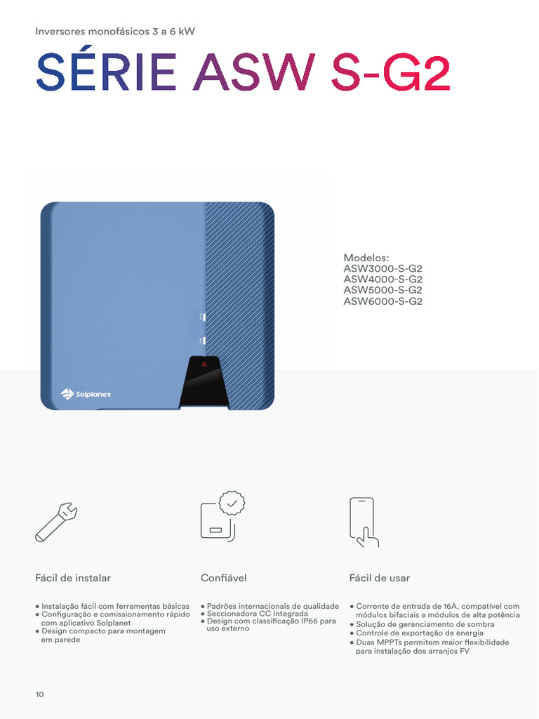 (SOLPLANET) Datasheet - ASW 3 6K-S-G2 (AFCI) | PDF