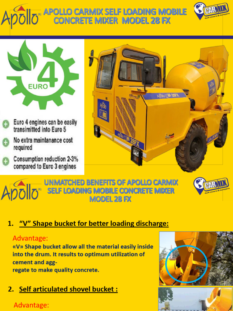 Apollo Carmix 28FX BS IV | PDF | Loader (Equipment) | Brake