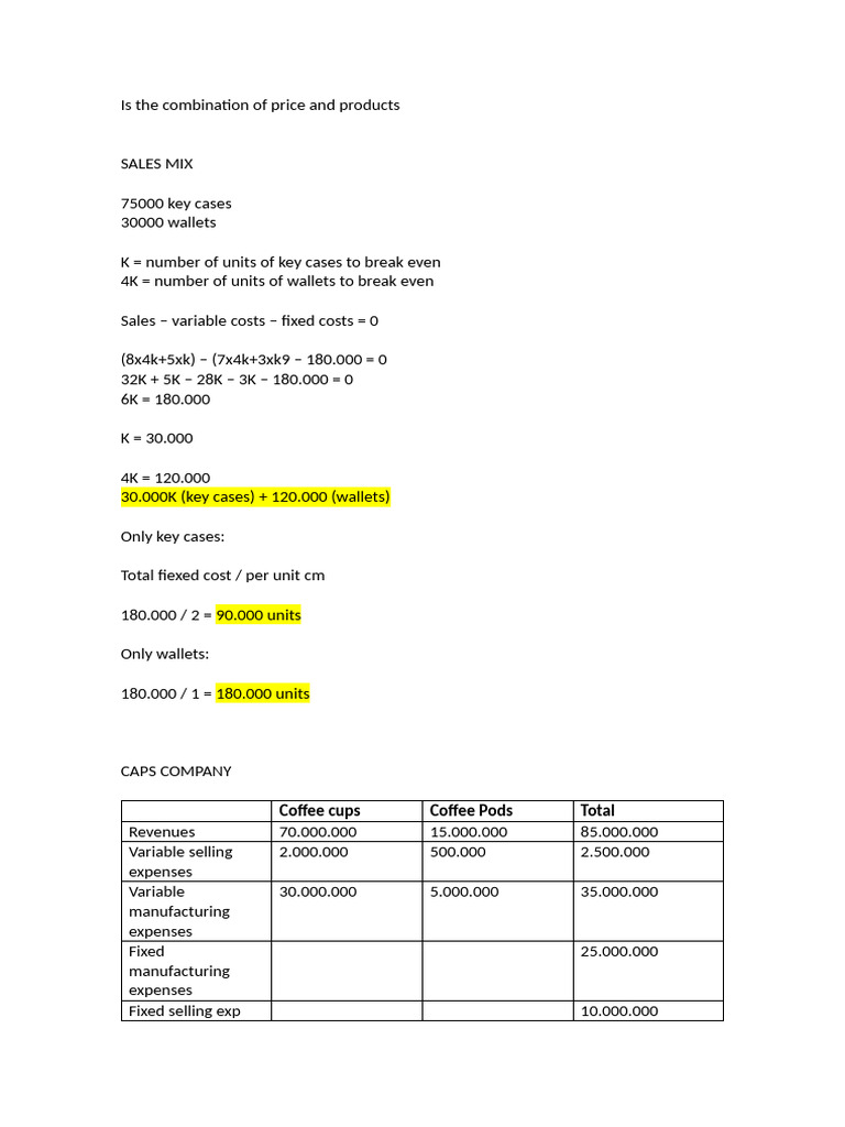 Is The Combination of Price and Products | PDF | Income Statement ...