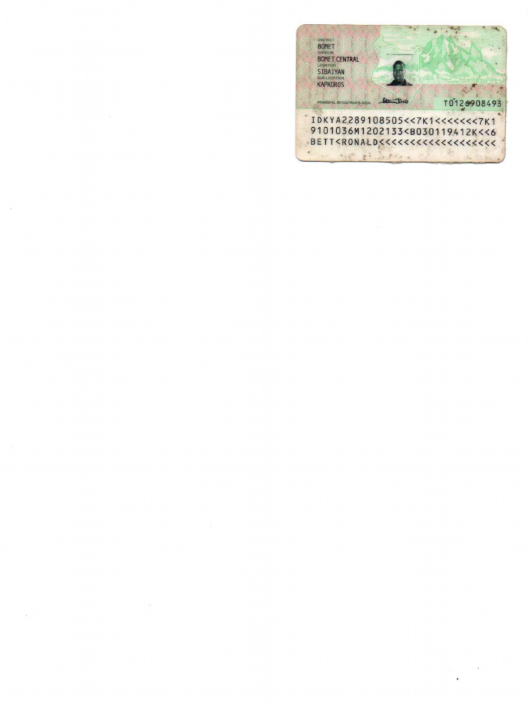 Id Back | PDF