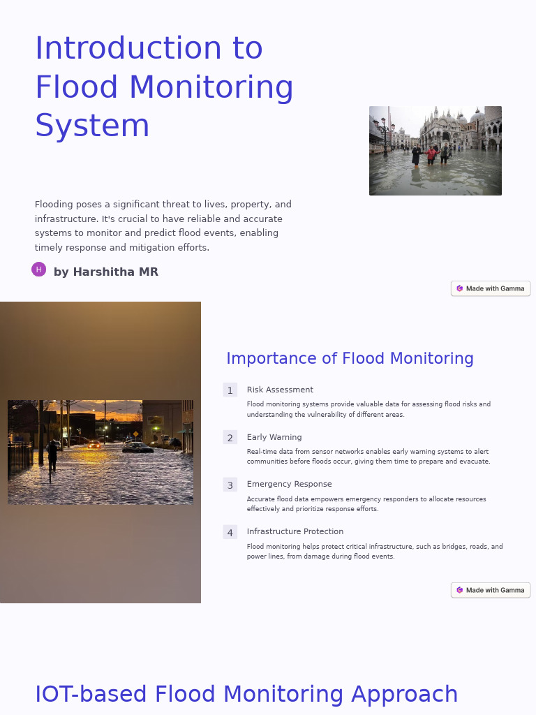 Introduction To Flood Monitoring System Pdf Flood Wireless Sensor Network