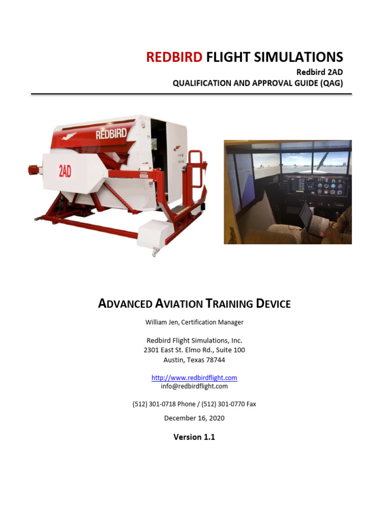 Redbird 2AD Qualification Guide | PDF | Cockpit | Aircraft