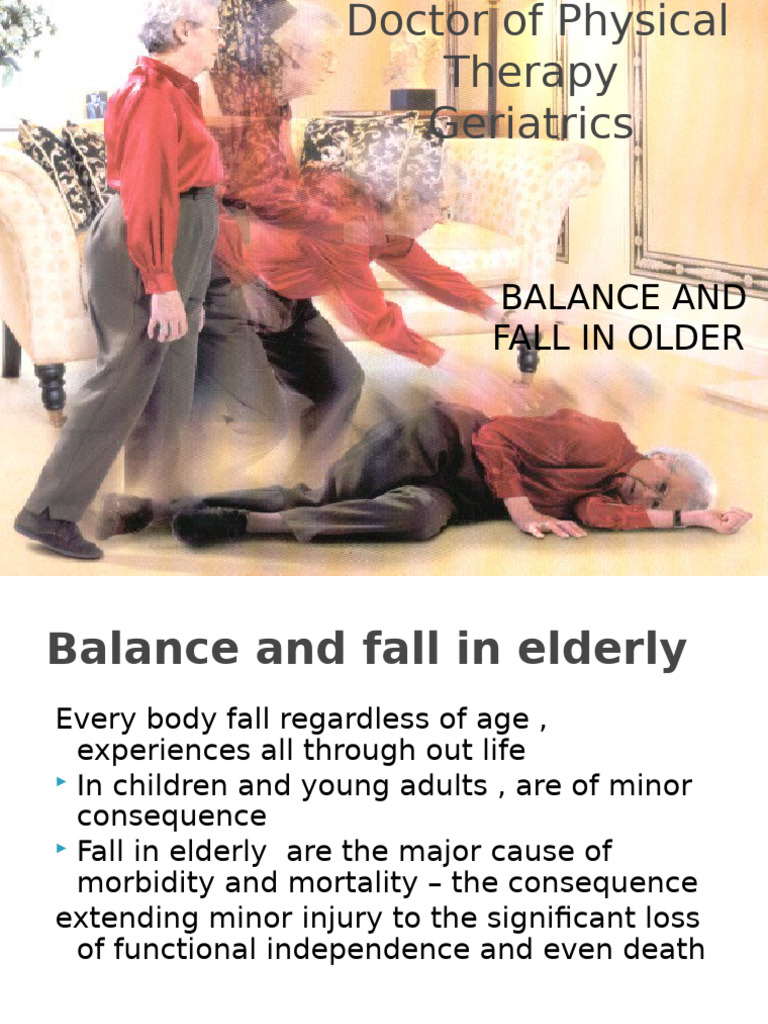 Balance and Fall in Geriatric Population | PDF | Balance (Ability ...