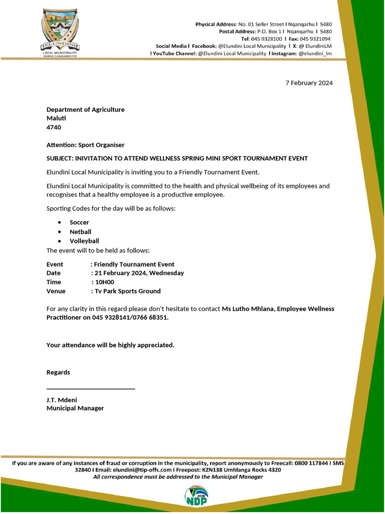 Final Invitation Maluti | PDF