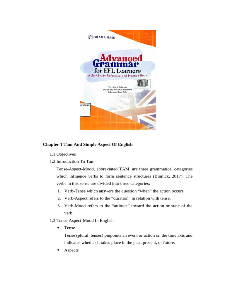 English Tense-Aspect-Mood Guide | PDF | Grammatical Tense | Verb
