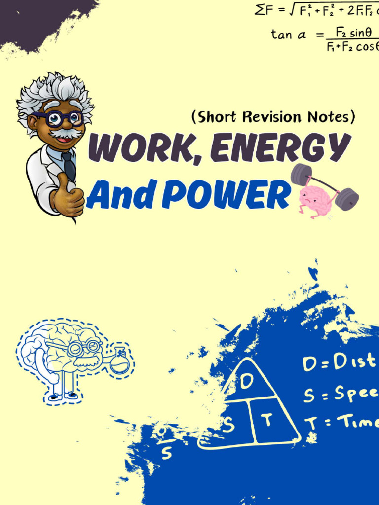 Work, Energy and Power Topper's Short Notes | PDF