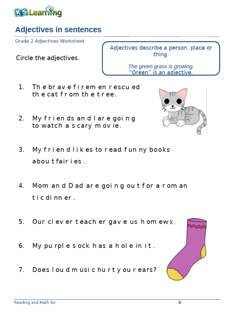 Circle Adjective 1 | PDF