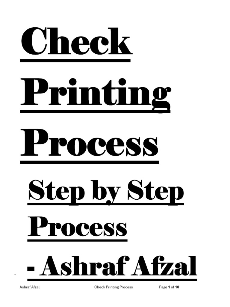 S4H Check Printing Process 1729429091 | PDF | Printer (Computing) | Troubleshooting