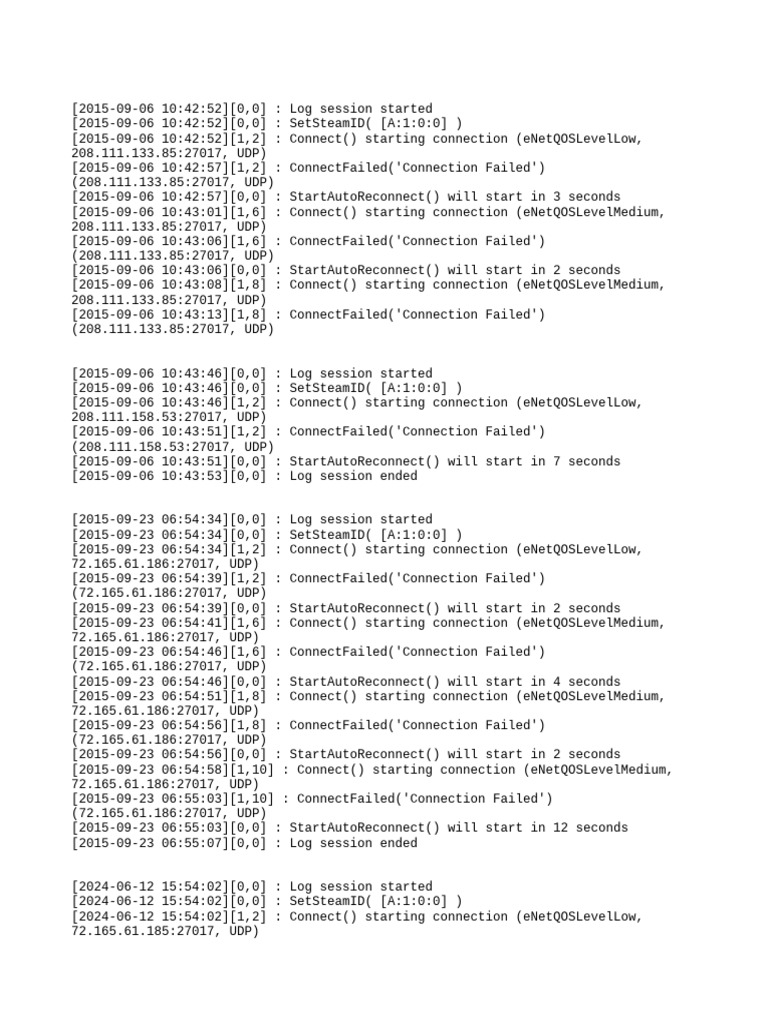 connection_log_27015 | PDF | Osi Protocols | Computer Mediated ...
