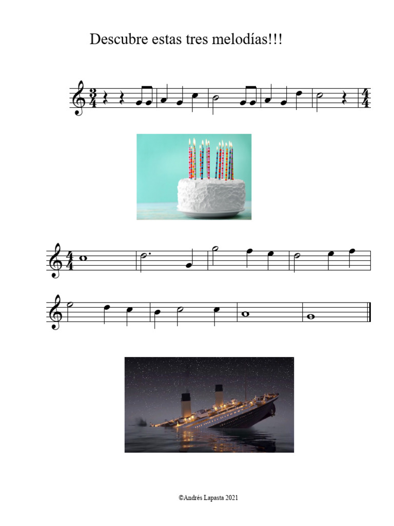 Tres Melodías Musicales de Guitarra | PDF