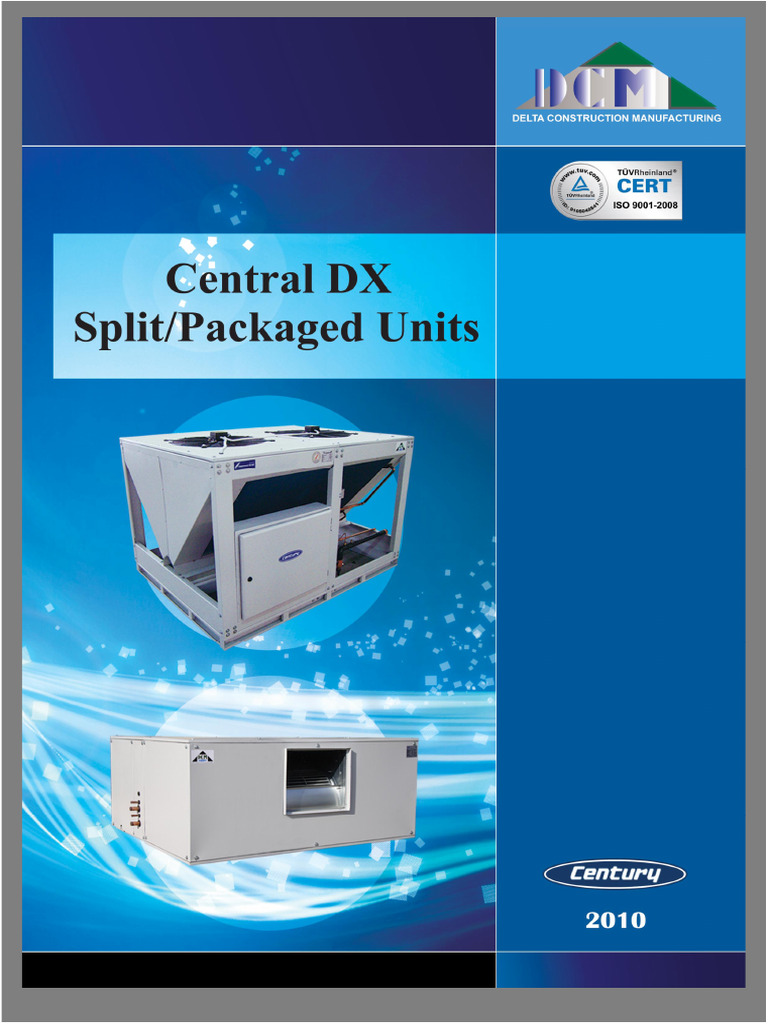 Central DX Split-Packaged Units Catalogue 1-20 | PDF