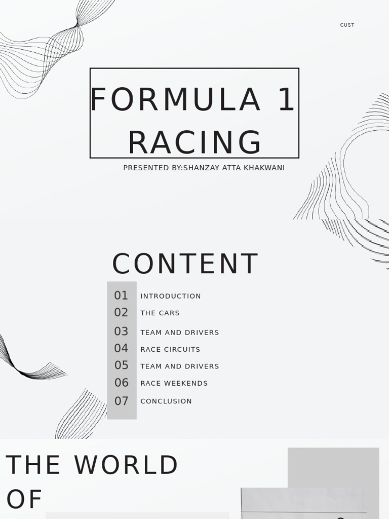 formula 1 racing | PDF