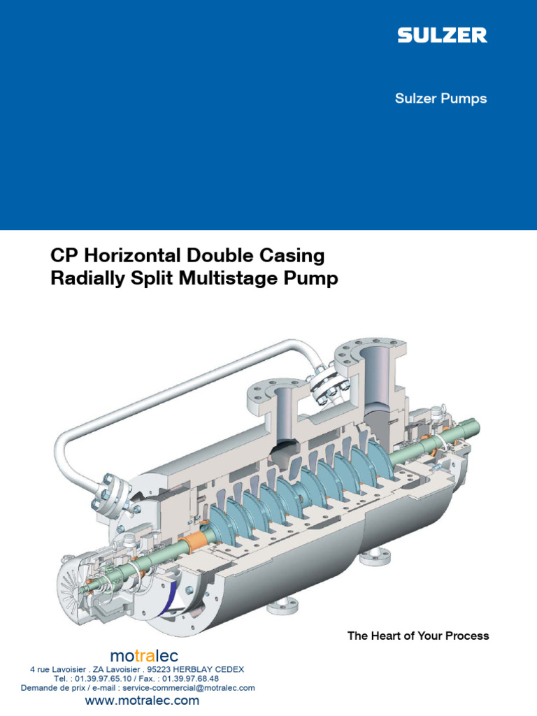 Sulzer CP Horizontal Double Casing | PDF | Pump | Gas Technologies