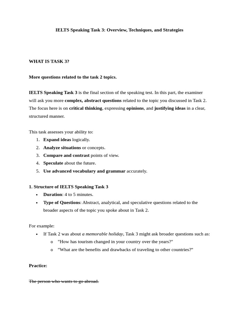 IELTS Speaking Task 3 | PDF | Knowledge | Communication