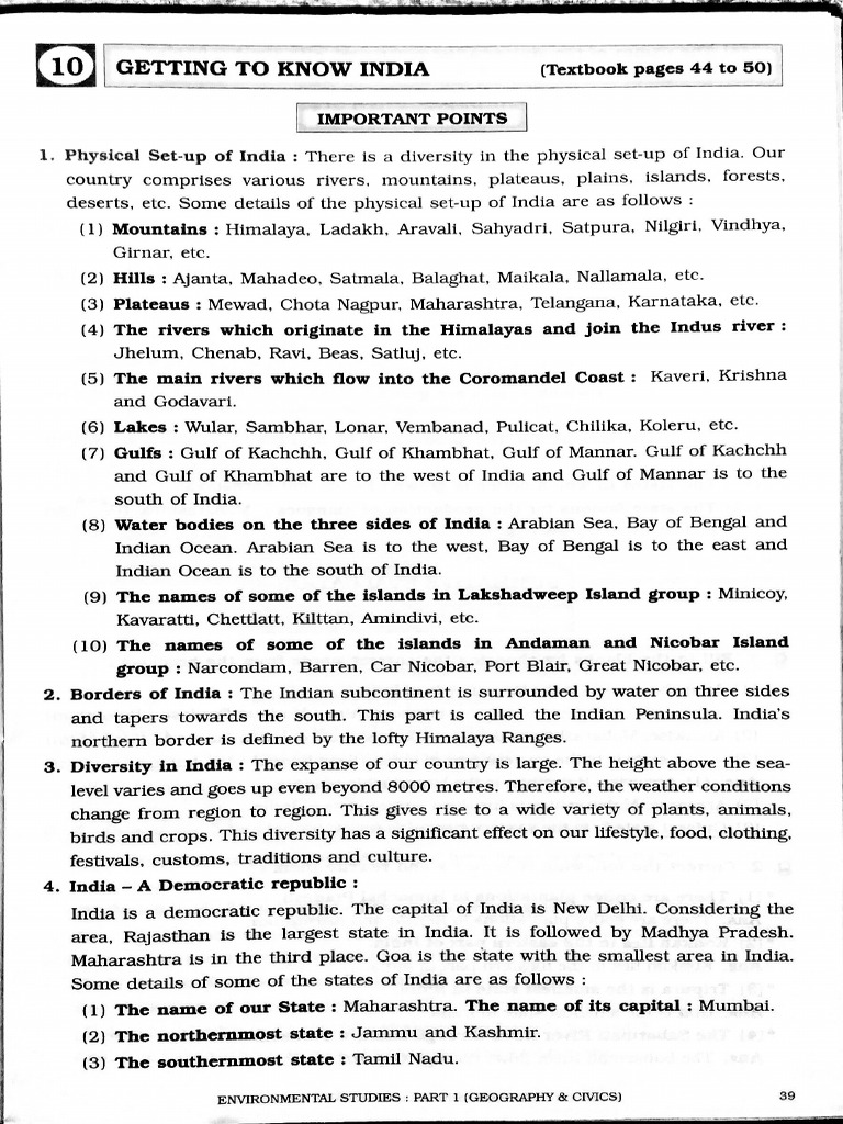 5th Evs1 Lesson 10 | PDF