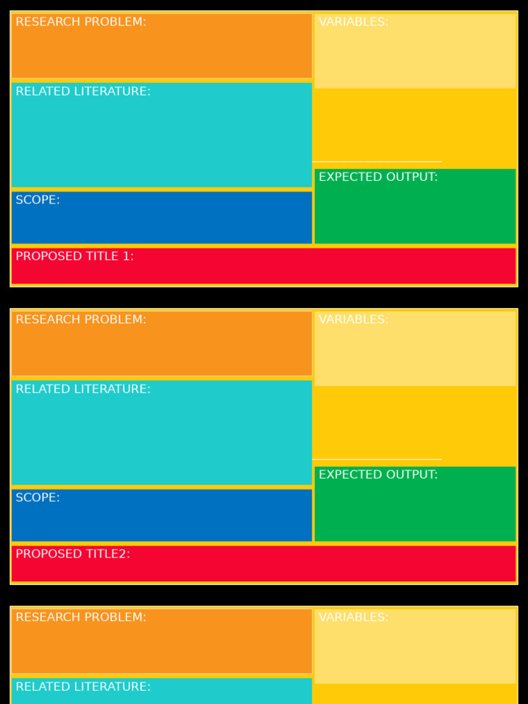 Title Proposal Ppt Template | PDF