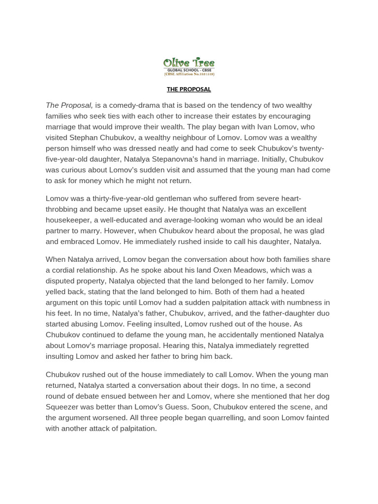 The Proposal | PDF