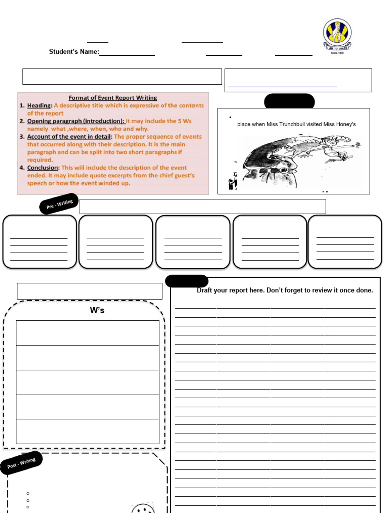 Eng Class 6 Week 3 (Writing) | PDF