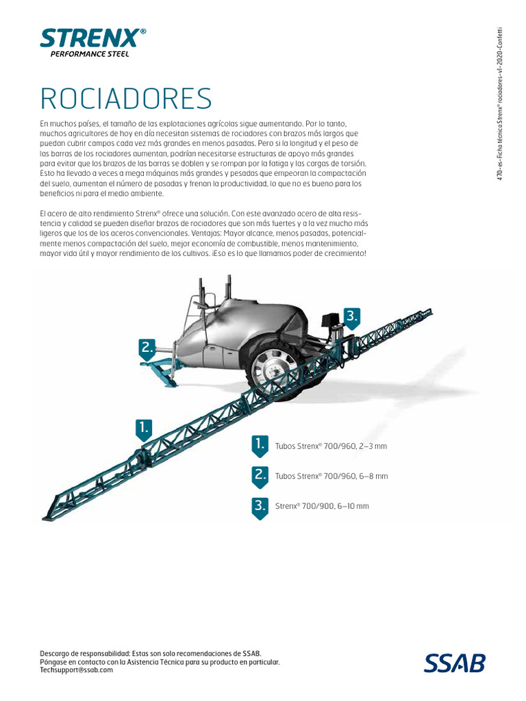 470 esMX Strenx Product Sheet Sprayers | PDF