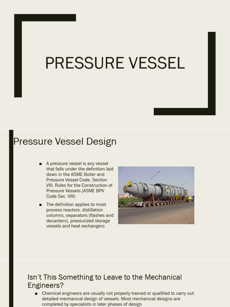 Pressure Vessels Design | PDF | Stress (Mechanics) | Pressure