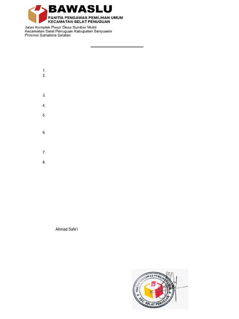 Surat Tugas Dan SPD PKD 14 Februari 2024 | PDF