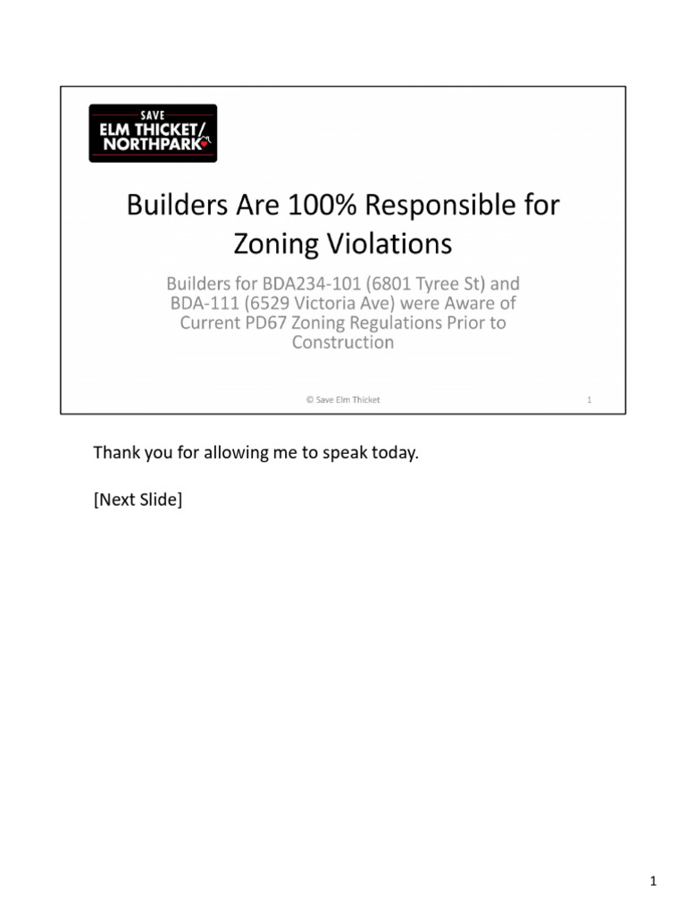 Zoning Violations and Appeals | PDF