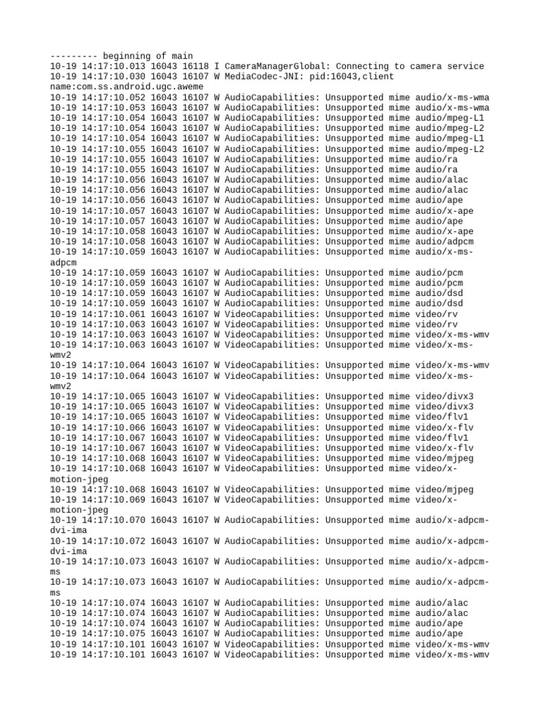 Log Cat 1729322229876 Pdf Computer File Formats Digital Audio