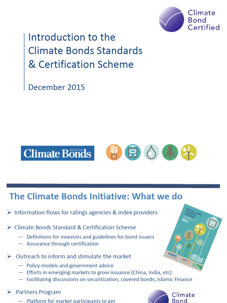03-10-Intro To Climate Bonds Standard v2 - Dec2015 | PDF | Bonds (Finance) | Infrastructure